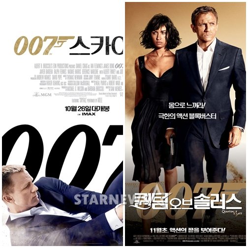 '007스카이폴', 221만..시리즈 韓최고성적 기록 | 스타뉴스