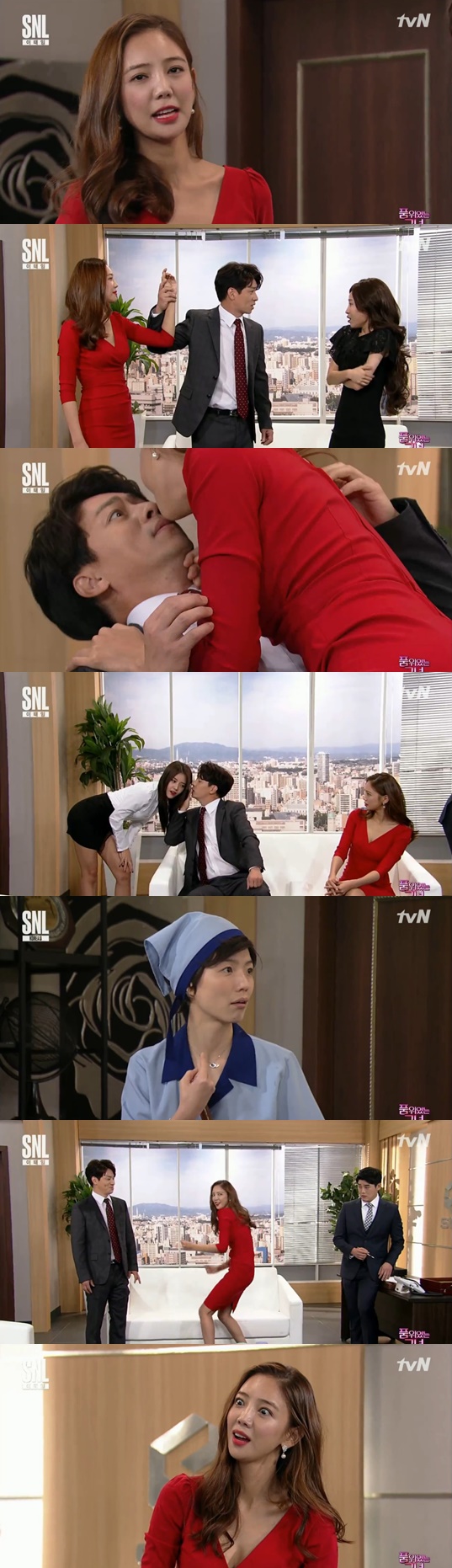 [별별TV]'SNL9' 이태임, 질투녀 열연..정상훈에 물 뿌려 | 스타뉴스