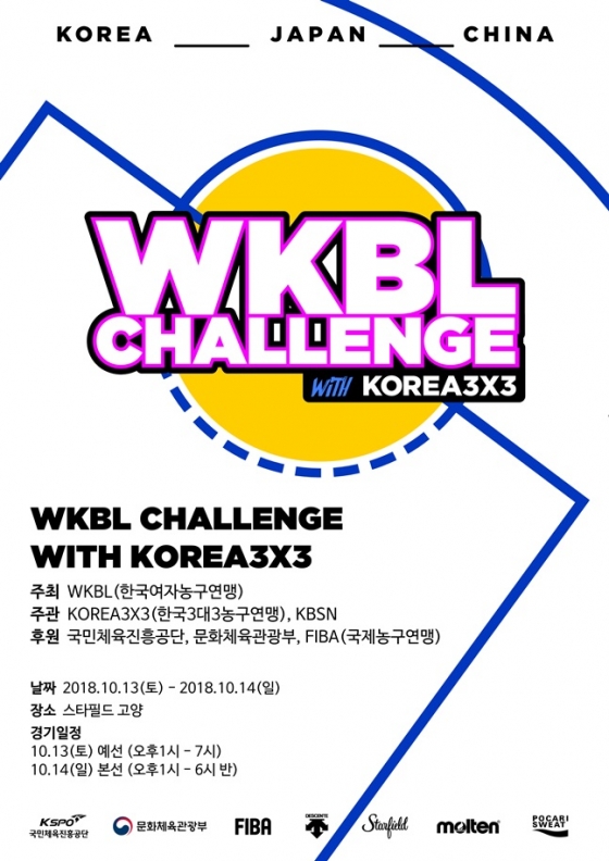 여자 3X3 농구 국제대회 'WKBL CHALLENGE WITH KOREA3X3' 개최 - 스타뉴스