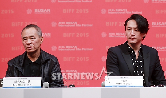 포토]허우샤오시엔 감독-장첸, '20th BIFF 왔어요' | 스타뉴스