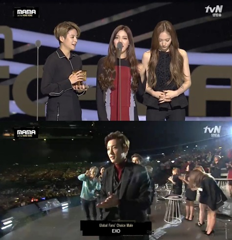 엑소·f(x), 2015MAMA K팝 팬클럽 초이스 男女상 - 스타뉴스