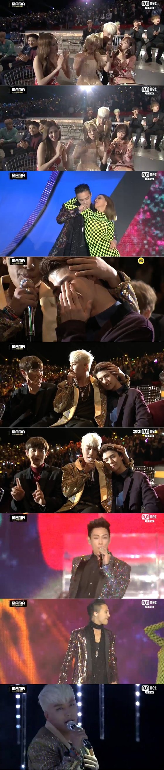 '엑소에 안긴 승리'..2015MAMA 빅뱅, 명불허전 무대 - 스타뉴스