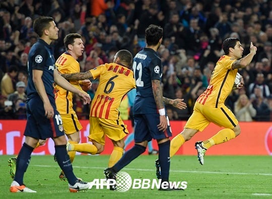 [UCL 8강 1차전] '수아레스 2골' 바르셀로나, ATM에 역전승 - 스타뉴스