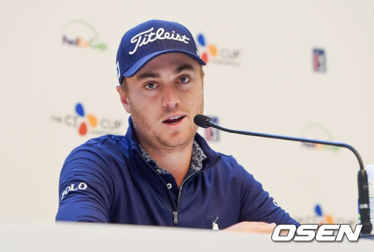 [CJ컵] 1R 선두中 '9언더파' 토마스 "만족..뒷바람 도움" - 스타뉴스