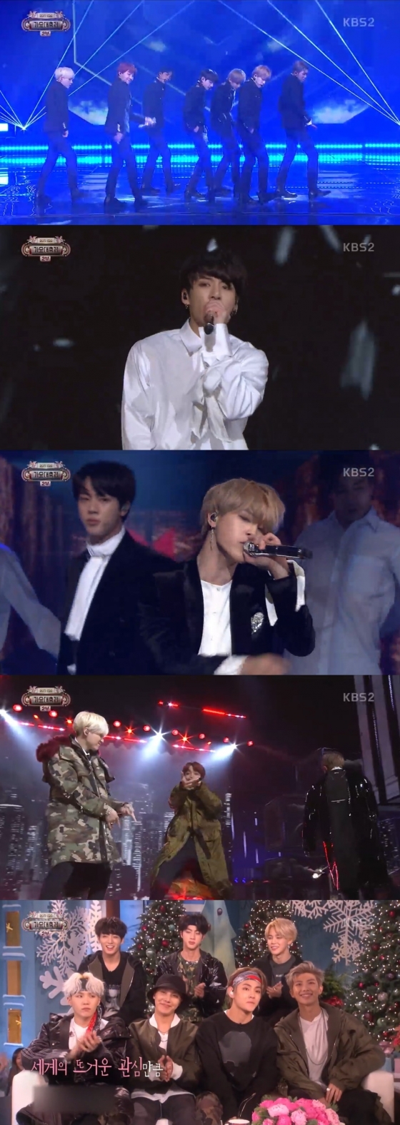 [2017 KBS 가요대축제]BTS, 세계를 사로잡은 ★..완벽한 무대 - 스타뉴스