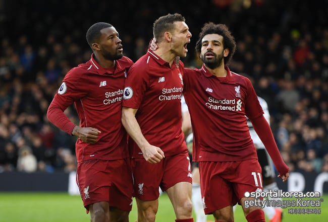 [EPL 31R] '밀너 실수→PK 만회' 리버풀, 풀럼에 승리…선두 탈환 - 스타뉴스