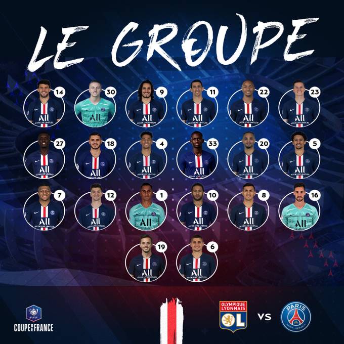 '네이마르-음바페 총출동' PSG, FA컵 준결승 소집명단 발표 - 스타뉴스