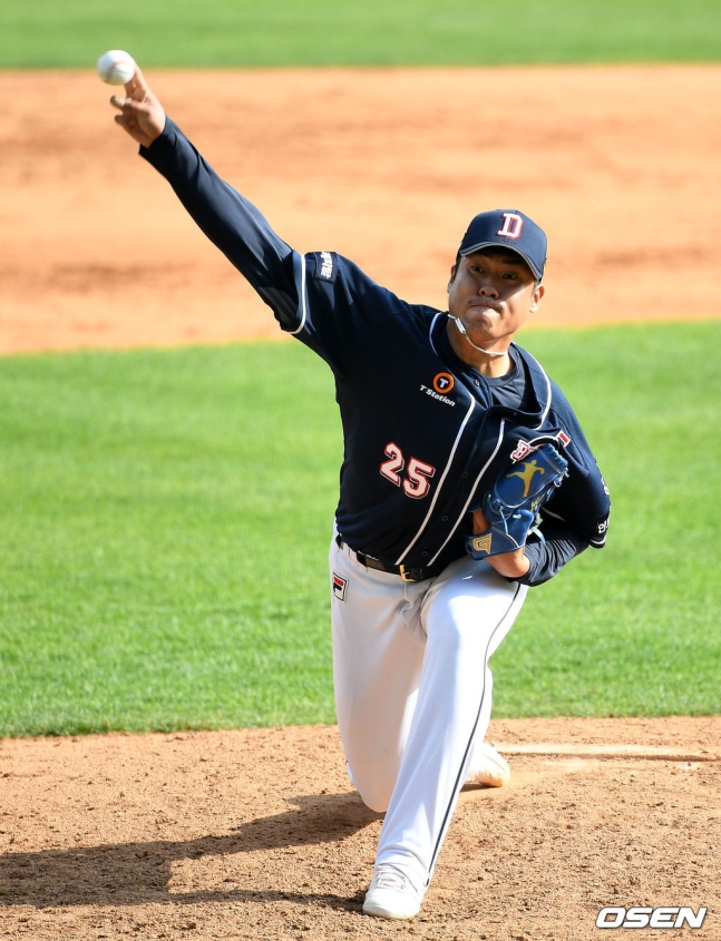 '2군行' 두산 이동원, 158km도 '볼'은 의미가 없다 [★현장] | 스타뉴스