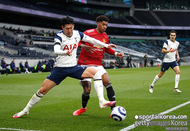 [EPL 31R] 손흥민, 8경기 만에 14호골 터졌지만… 토트넘은 맨유에 1-3 역전패 | 스타뉴스