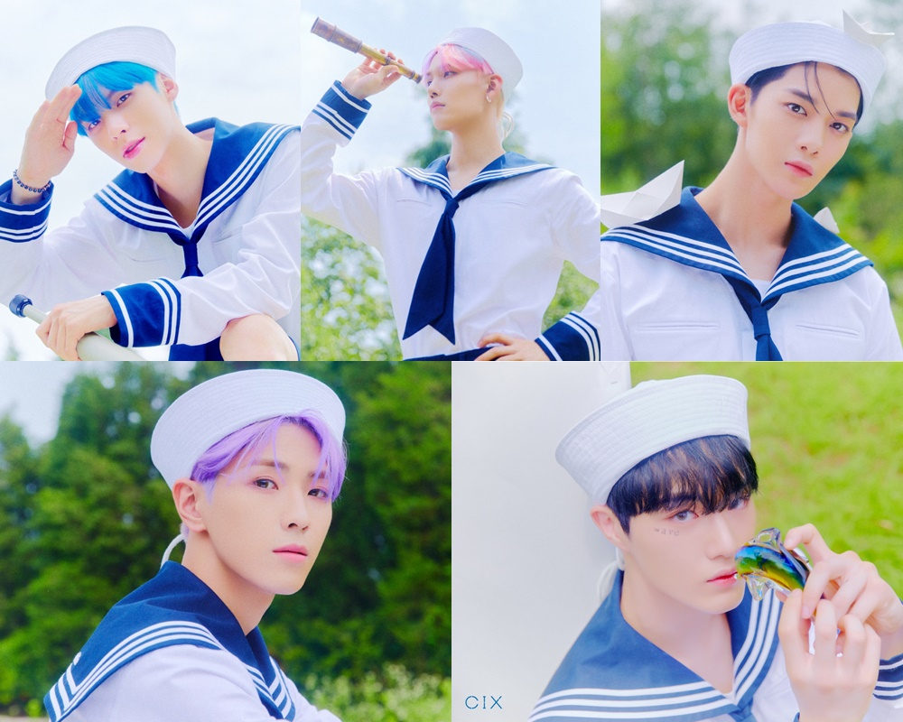 '컴백' CIX, 마린룩으로 완성한 5인 5색 청량美 | 스타뉴스