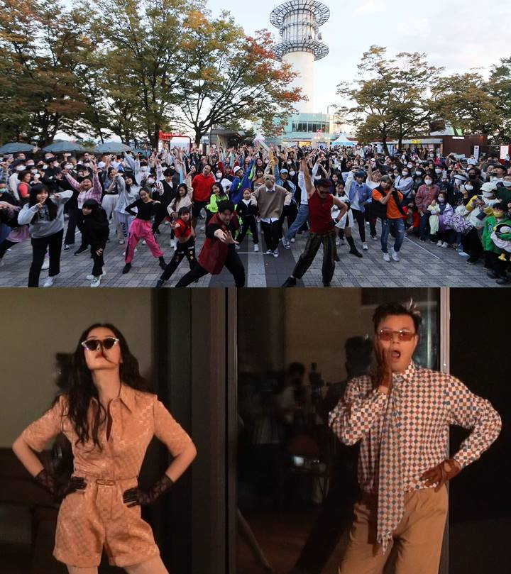 JYP 박진영, 서울 'Groove Back' 댄스 챌린지 시작(ft.선미) - 스타뉴스