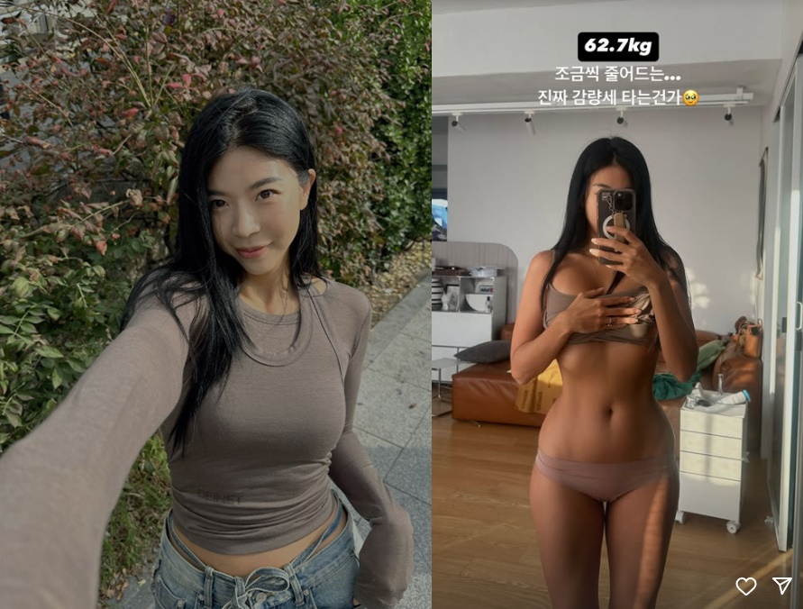 조금씩 줄어든다고? 62.7kg 제이제이, 터질듯한 글래머 라인 - 스타뉴스