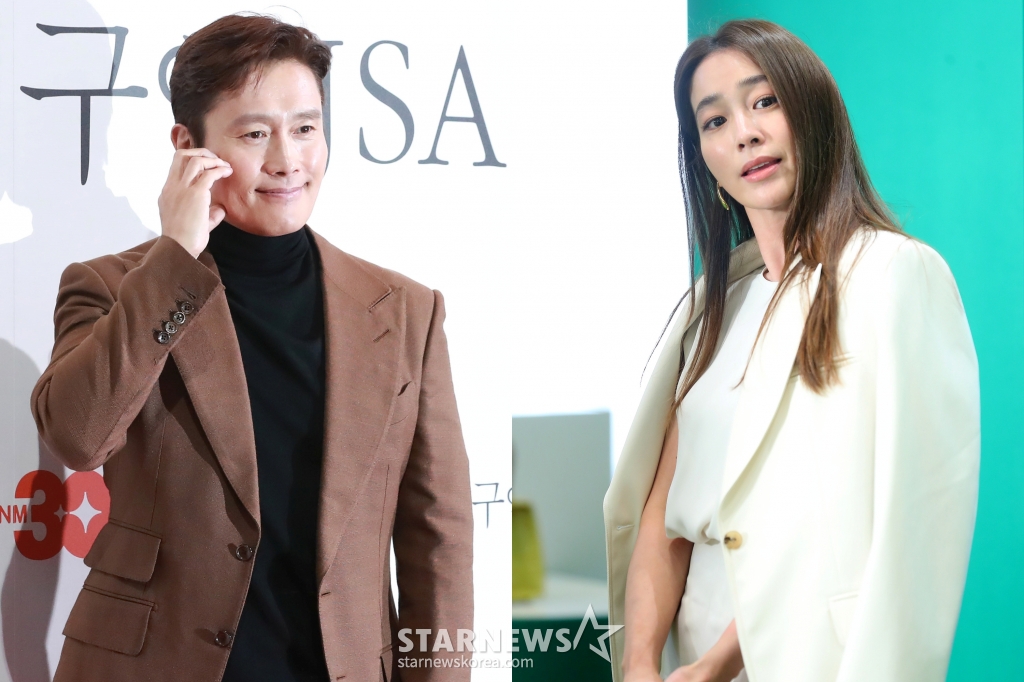 이민정, 아들과 ♥이병헌 영화 관람..'공동경비구역 JSA' GV 참석 | 스타뉴스