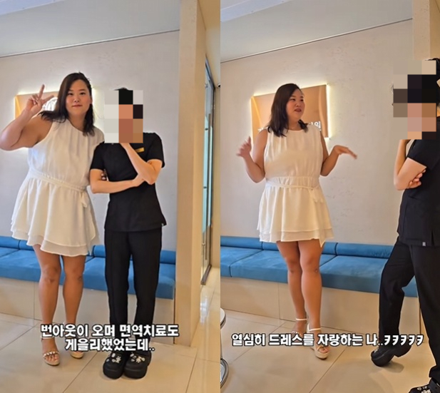 '150kg→83kg' 미나 시누이 "번아웃 와서 열심히 먹었다" 모습 보니 | 스타뉴스