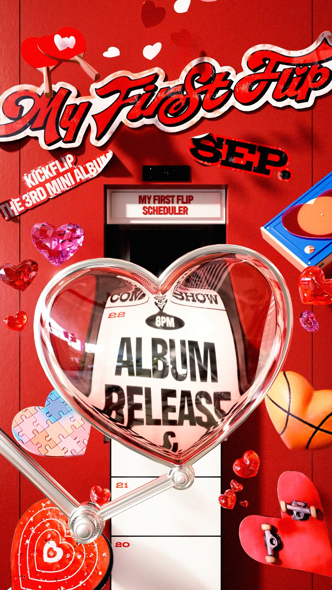 '9월 컴백' JYP 신예 킥플립, 새 미니 앨범 'My First Flip' 프로모션 스케줄러 공개..'기대 UP' | 스타뉴스