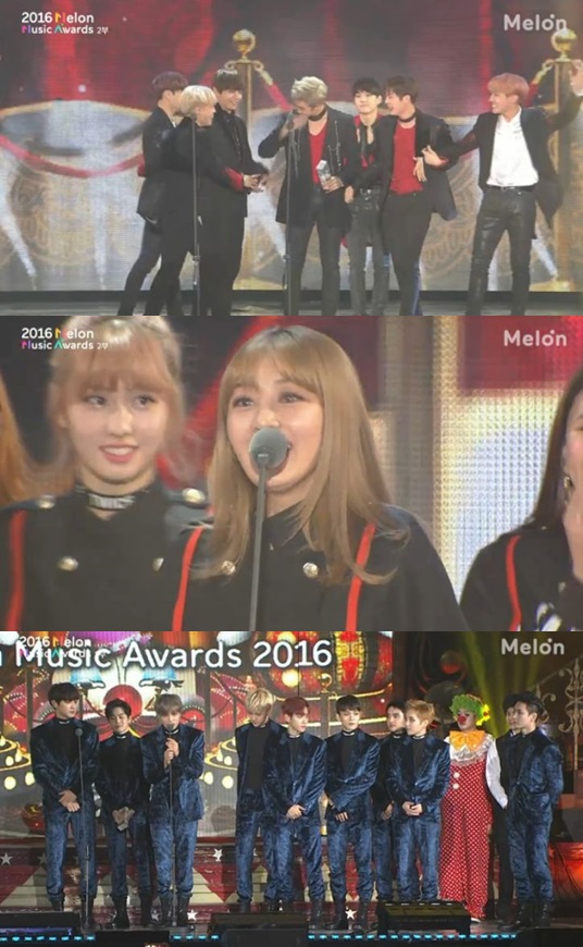 엑소·트와이스·방탄, 2016 MMA 대상 영예..엑소 5관왕(종합) | 스타뉴스