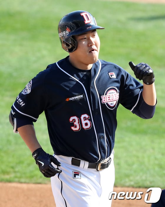 [PO4] '5홈런+시리즈 MVP' 오재일 "홈런보다 KS진출이 기쁘다"(일문일답) | 스타뉴스