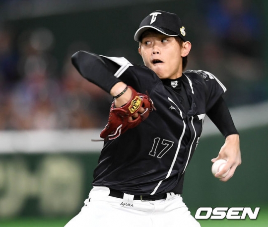 [APBC] 한국, 천관위에 또 고전..6회 간신히 강판 | 스타뉴스