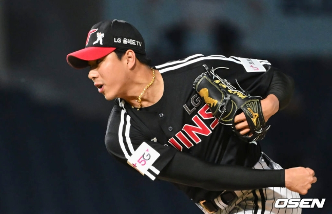 7점 차 리드, LG는 'ERA 0.69' 필승조 옆구리를 왜 올렸을까? [★창원] | 스타뉴스