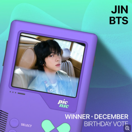 A Tight Race for the Throne… BTS’s Jin Takes 1st Place in Picnic’s ...